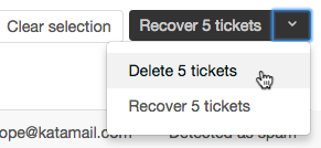 Viewing, recovering, and deleting suspended tickets – Zendesk help