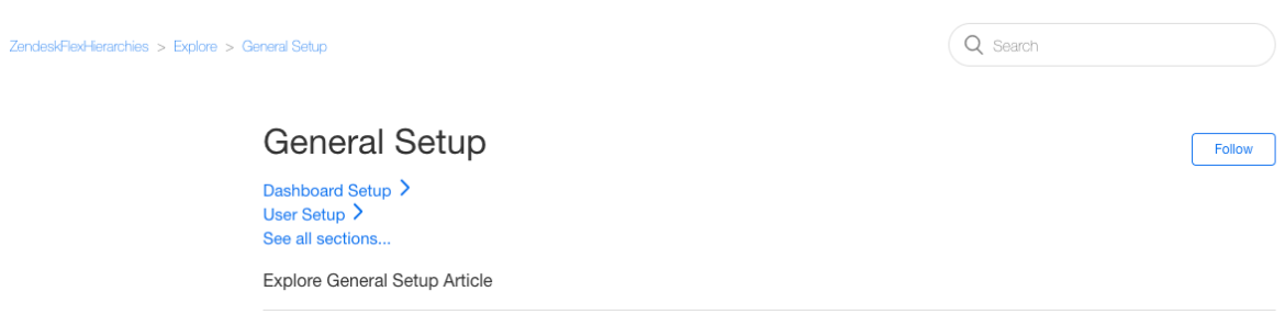 Displaying subsections in your help center – Zendesk help