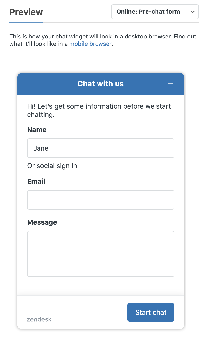 Evaluating live chat in your Zendesk Suite trial account – Zendesk help