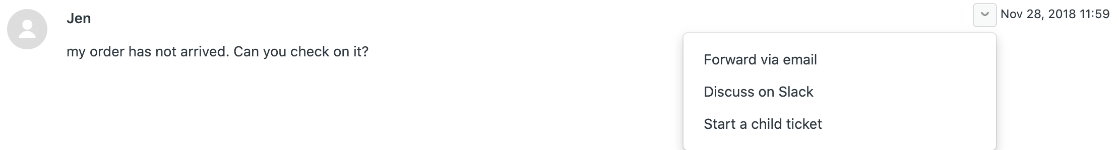 Creating side conversations – Zendesk help