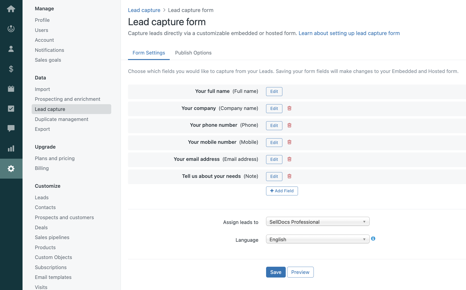 Setting up and publishing the lead capture form – Zendesk help