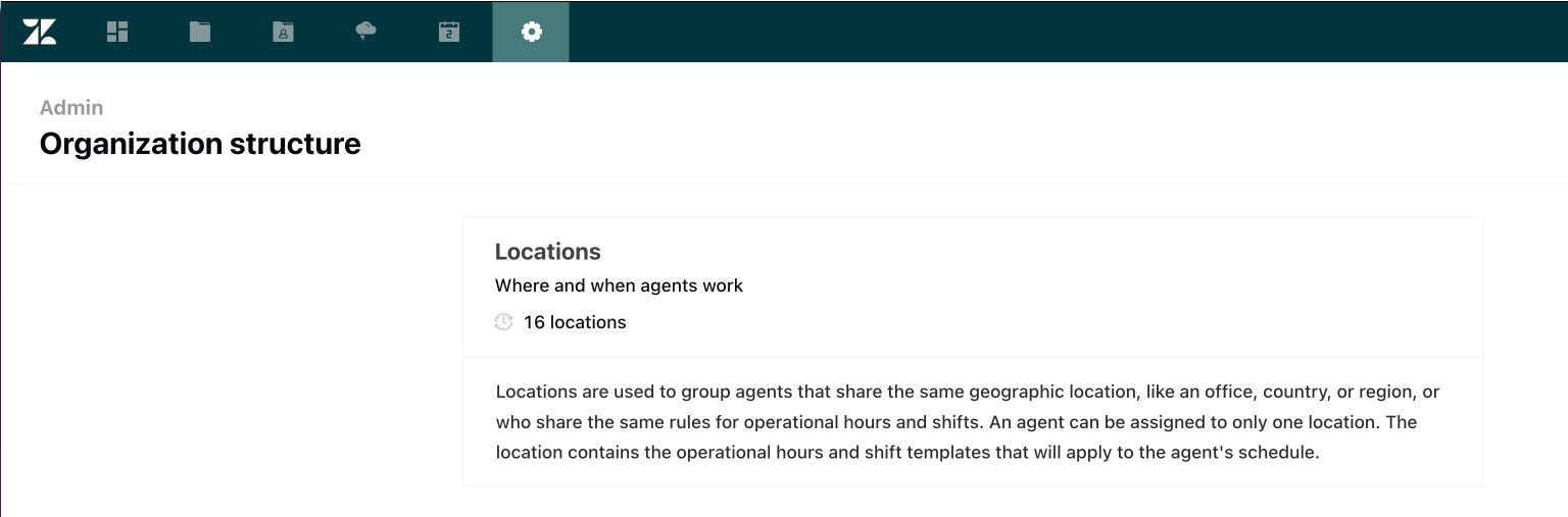 Setting up locations and shifts in Zendesk WFM – Zendesk help Setting up locations and shifts in Zendesk WFM – Zendesk help